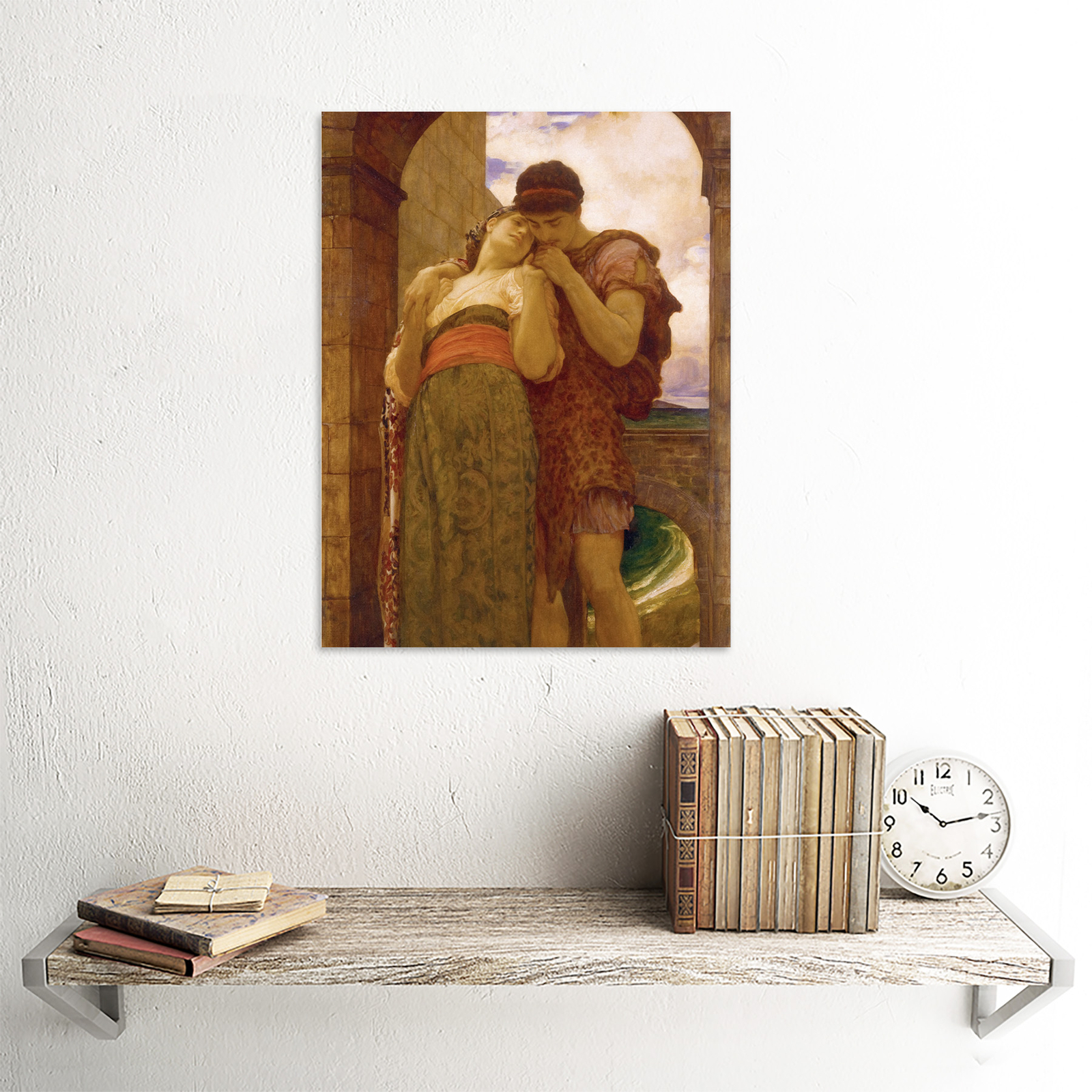 Lord Frederic Leighton Wedded Couple Painting Canvas Wall Art Print ...