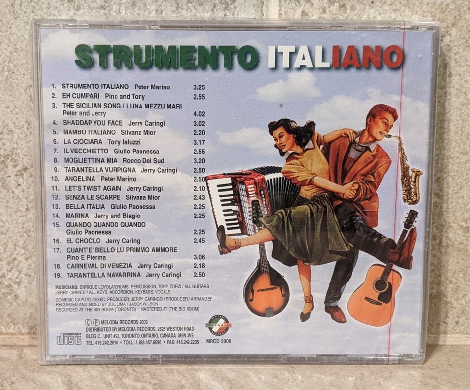 Strumento Italiano - Mambo Italiano CD (New Sealed) 2003 Melodia | eBay