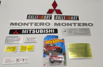 fits Mitsubishi Montero 1993 Emblem , Decals And Toy Car Hotwheels | eBay