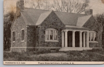 Postcard NH Wiggin Memorial Library Stratham New Hampshire | eBay