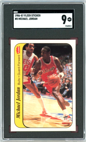 MICHAEL JORDAN " 1986 " FLEER STICKER #8 " ROOKIE " SGC MINT 9 !! $$ | eBay