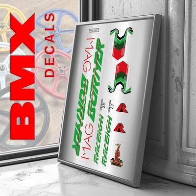 Stickers Repro BMX Vintage Decals RALEIGH MAG Burner MAGBURNER | eBay