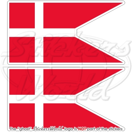 DANEMARK D'ETA Drapeau DANOIS Vinyle Stickers Autocollant 75mm x2 | eBay UK