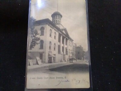 2/18A Postcard Pomeroy Ohio Courthouse 1908 | eBay