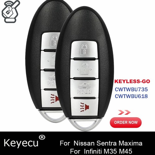 2x For Infiniti M35 M45 2006 -2010 Smart Remote Key 315MHz CWTWBU735 ...