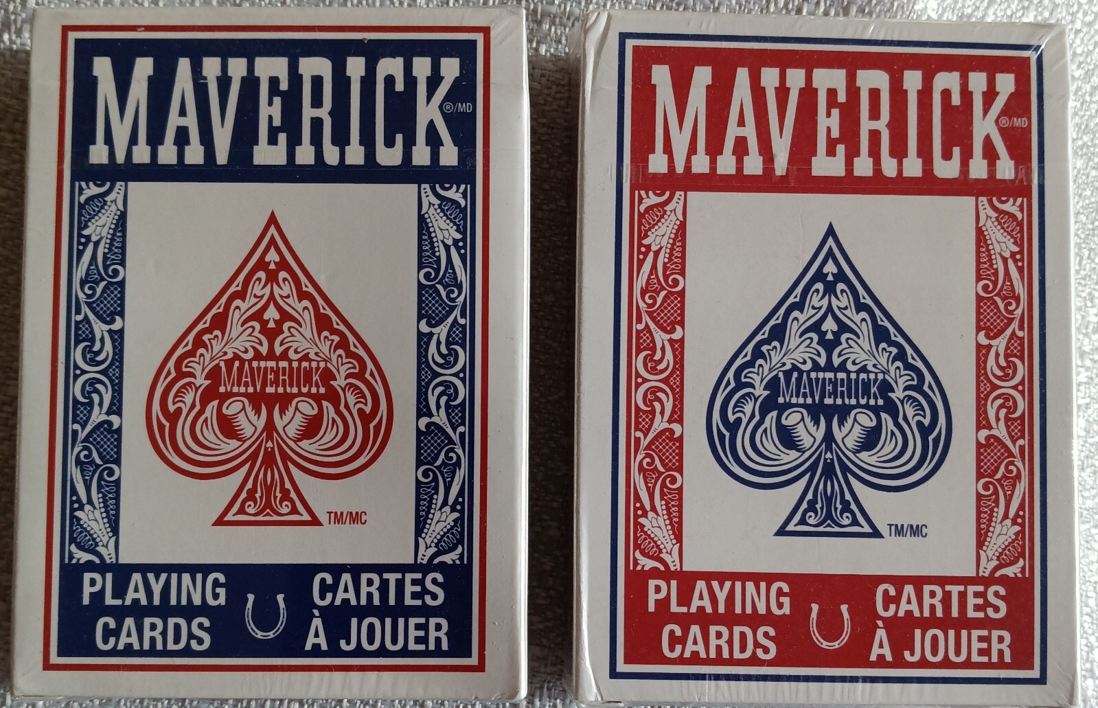 2 Deck Maverick Playing Cards NEW SEALED RED & BLUE | eBay