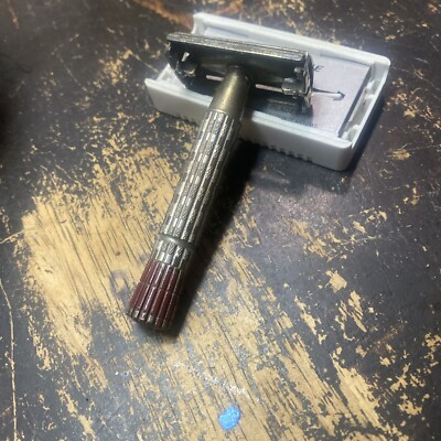 Vintage 1959 Gillette Super Speed Flare Tip Razor E-1 | eBay
