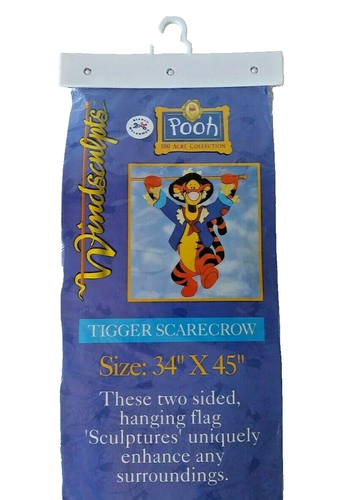 1999 WINDSCULPTS Winnie The Pooh TIGGER SCARECROW Autumn / Fall Garden ...