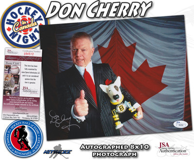 DON CHERRY Signed HOCKEY NIGHT IN CANADA 8x10 PHOTO - JSA #I84502 | eBay