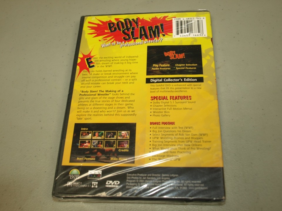 Body Slam (DVD, 2002) What to be a professional wrestler? RARE NEW ...