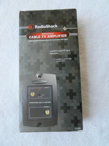 Radio Shack Bi-Directional Cable TV Signal Amplifier, 15-2505-NEW | eBay
