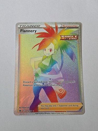 Flannery - 215/198 Chilling Reign Pokémon Card - Secret Rare Pack Fresh ...