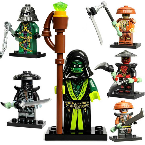 LEGO Ninjago Forbidden Five Minifigure Lot – Rox, Kur, Zarkt, Nokt ...
