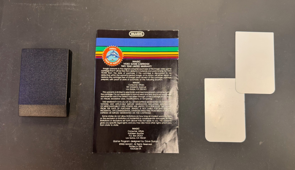 Fathom (Intellivision, 1983) with Manual and Overlays | eBay