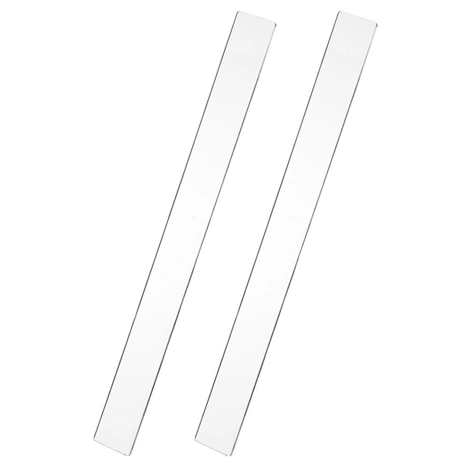 2 Pcs Pastry Rolling Guide Dough Leveler Sticks Thickness Ruler Biscuit ...