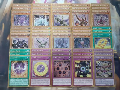 Yugioh Cubic Deck 45 Cards GOLD RARE Karma Complete Budget Tournament ...