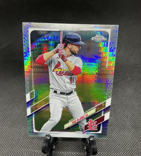 2021 Topps Chrome Prism Refractors #118 Paul DeJong - St. Louis ...