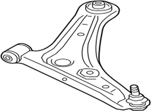 4013A309 Mitsubishi Arm assy, fr susp, lwr lh 4013A309, New Genuine OEM ...