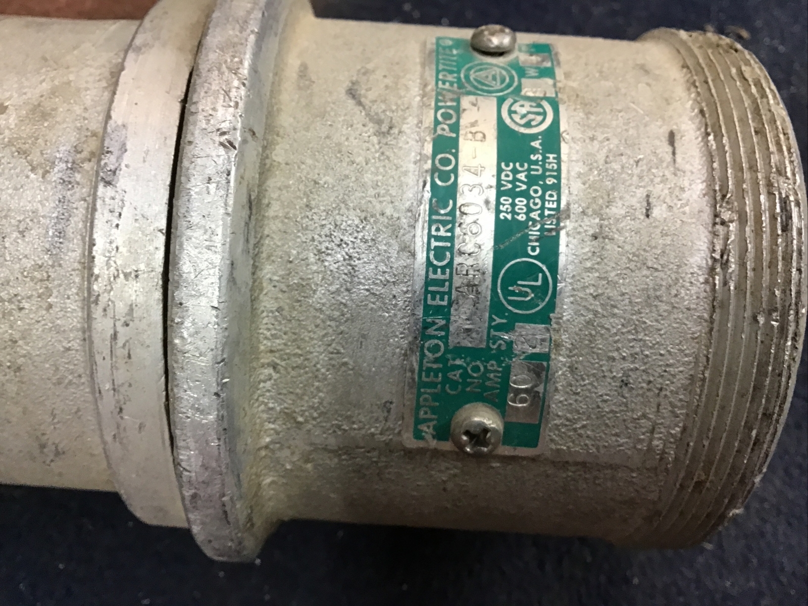 Appleton Connector Body 3W 4P 60AMP 250VDC 600VAC ARC6034-B (B69) | eBay