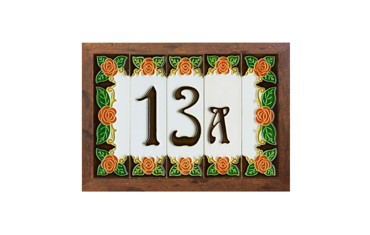 Italian House Number Tiles