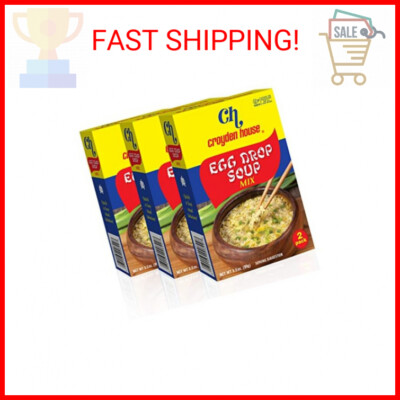 Croyden House Egg Drop Soup Mix 3.5oz (3 Pack, Total of 6 Envelopes ...