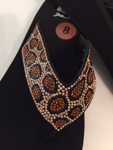 Yellow Box Women's Surrey Rhinestone Glitter Sparkle Flip Flop Sandals ...