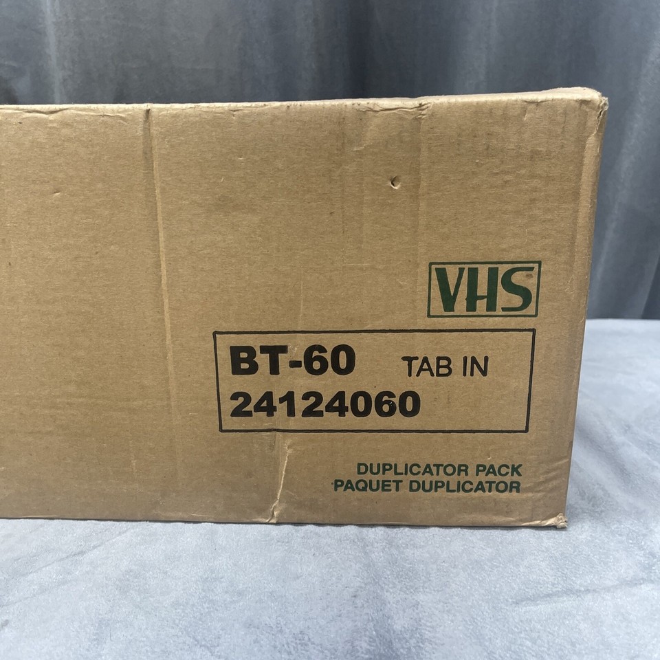 Fuji Fujifilm Sealed VHS 50 Tapes BT-60 Tab In Videocassette Duplicator ...