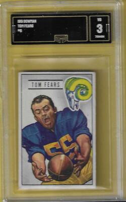 1951 Bowman Tom Fears Rams GMA 3 | eBay