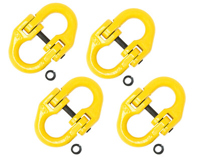 (4 Pack) 3/8" Grade 80 Coupling Link, Hammerlink, Hammer Lock Chain ...