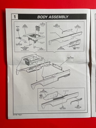 Revell - 1959 Ford Galaxie Skyliner - Original Model Kit Instruction ...