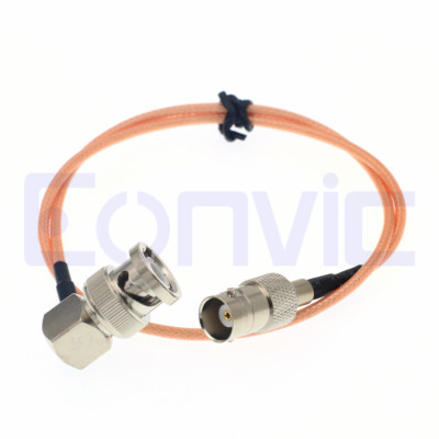 Camera Monitor Video SDI Cable Elbow BNC Male to Female RF Coaxial ...
