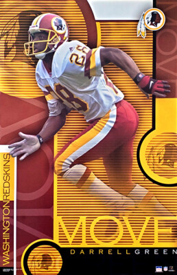 DARRELL GREEN Washington Redskins 2002 Vintage Original Starline 22x34 ...
