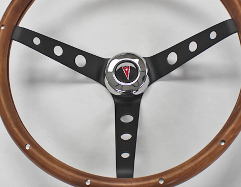 1969-1993 Pontiac GTO Grand Prix Firebird Wood Steering Wheel Black ...