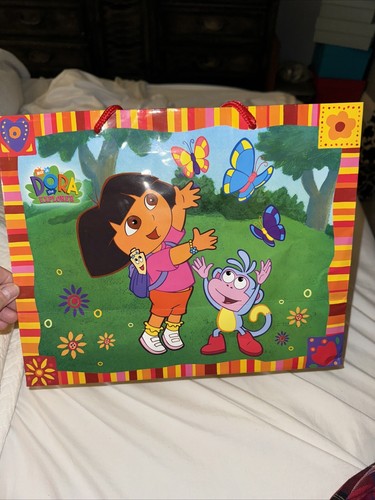 Dora The Explorer Nick Jr Boots Backpack Gift Bag 2002 Paper | eBay