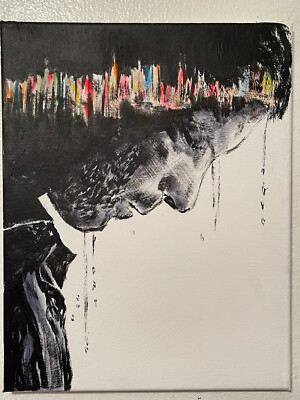 Seasoned Art Ray Donovan Liev Schreiber hand painted fan art canvas ...