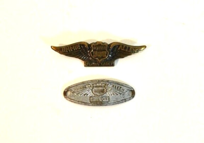 Two Vintage JIMMIE ALLEN Flying Cadet Badges Richfield Oil Premiums | eBay