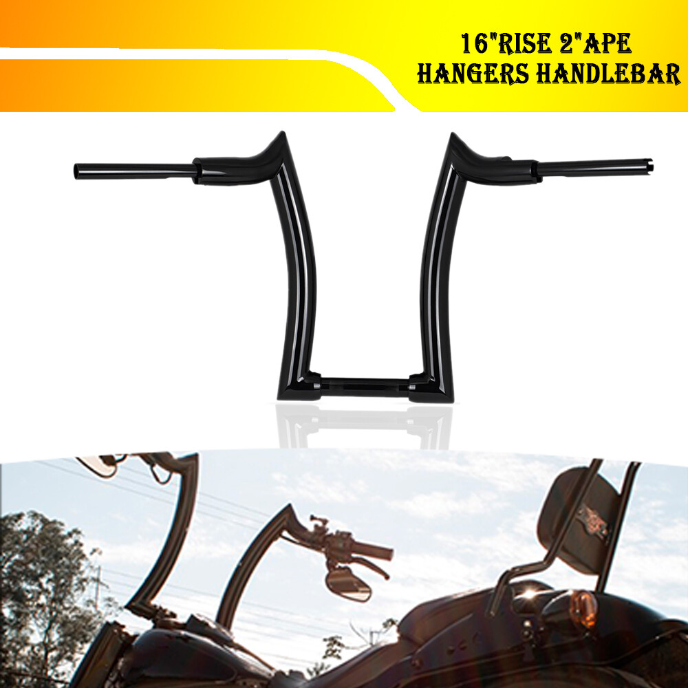 16'' Rise Handlebar Handle bars Ape Hanger Motorcycle Fit For Harley ...