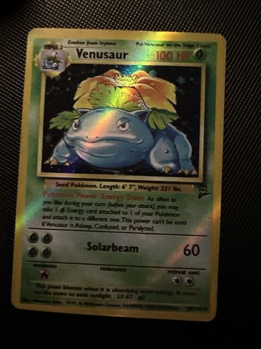 Pokemon TCG - Venusaur 18/130 Base Set 2 Holo Rare - Mint Condition | eBay
