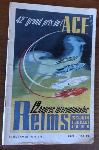 Program F1 signed Fangio, Peter Collins, Eugenio Castellotti /Ferrari ...