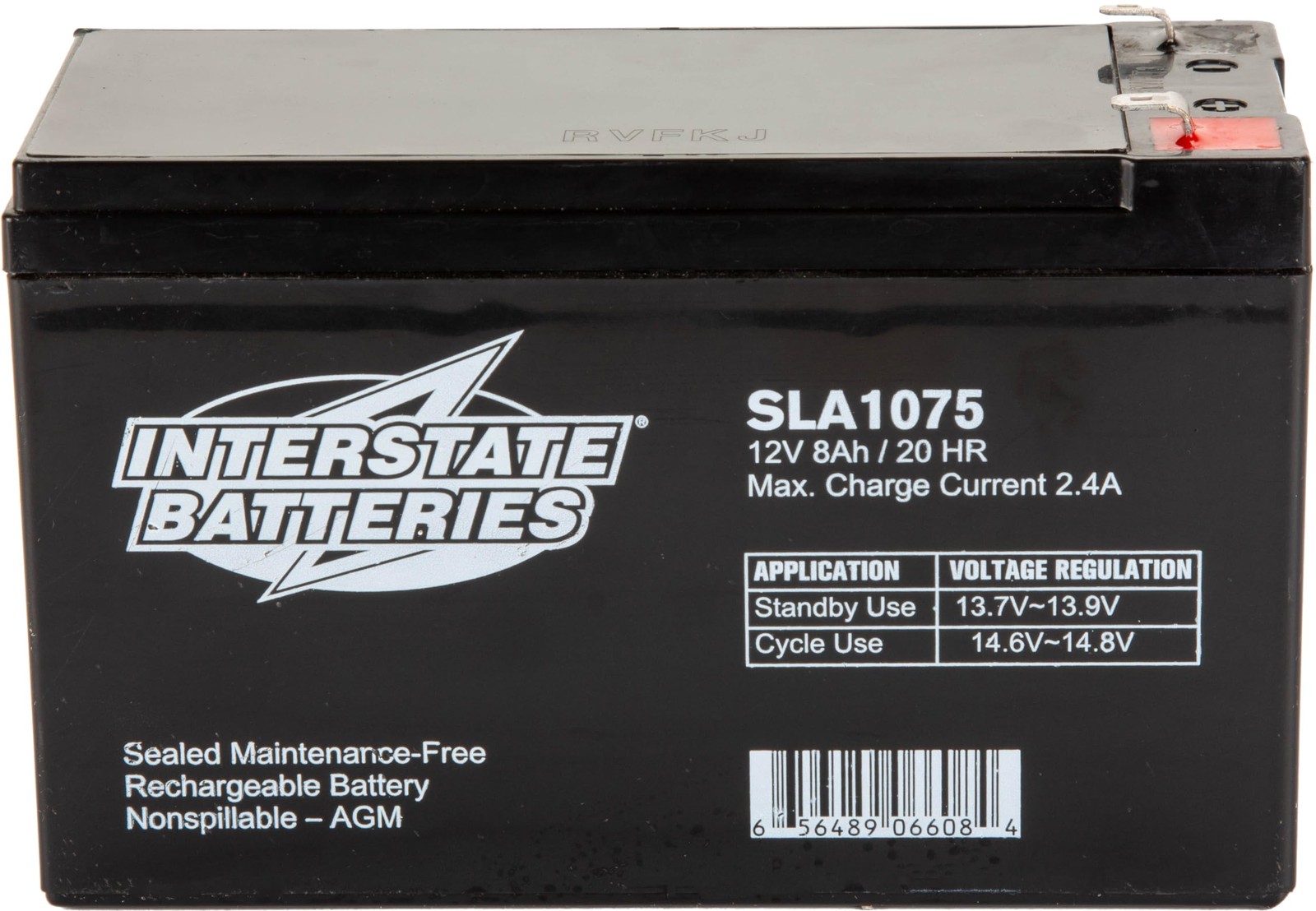 Interstate Batteries 12V 8Ah Battery (SLA1075) Rechargeable Sealed Lead ...