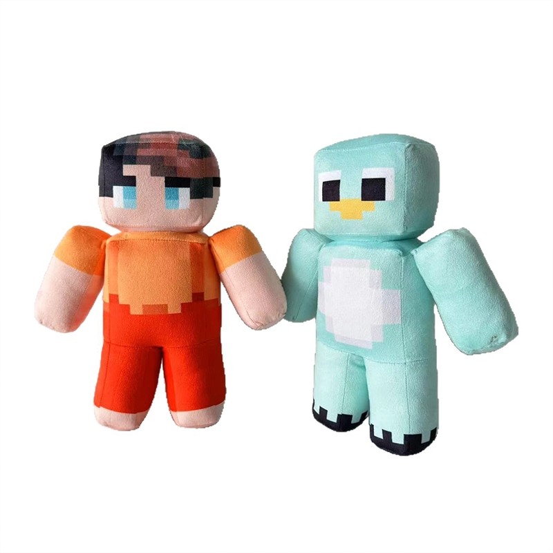 2pcs Milo and Chip Plush Doll 25cm Minecraf Soft Stuffed Toy Christmas ...