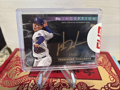 Yoshinobu Yamamoto 2024 Topps Inception Silver Signings Rare Gold Auto ...