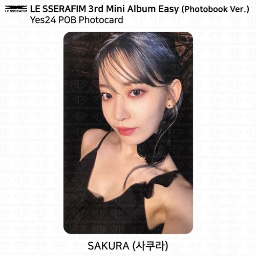 Le Sserafim 3rd Mini Album Easy Yes24 POB Photocard KPOP K-POP Chaewon Kazuha | eBay