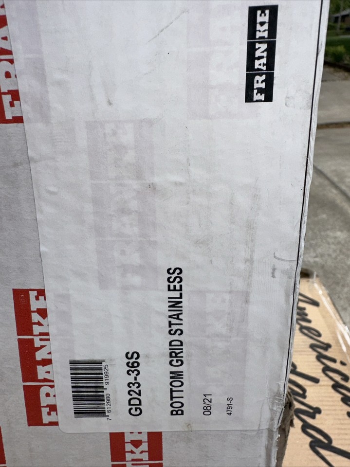Franke GD23-36S Grande Uncoated Stainless Steel Bottom Grid 21.5 x 15.5 ...