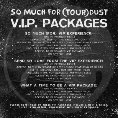 Fall Out Boy - RARE VIP Merch Pack | eBay