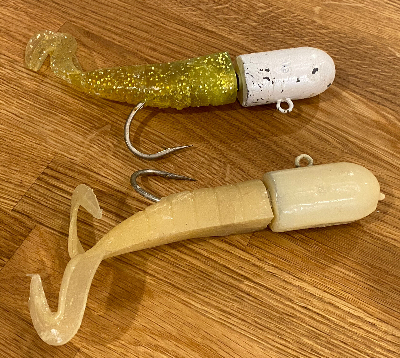 Lot of 2 Halibut Saltwater Fishing 16 ounce Jighead Lures Big Ugly Lure ...