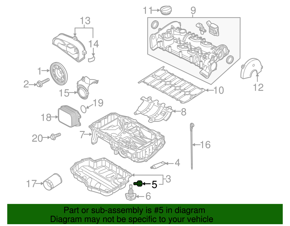 Genuine Volkswagen Drain Plug N-902-889-01 | eBay