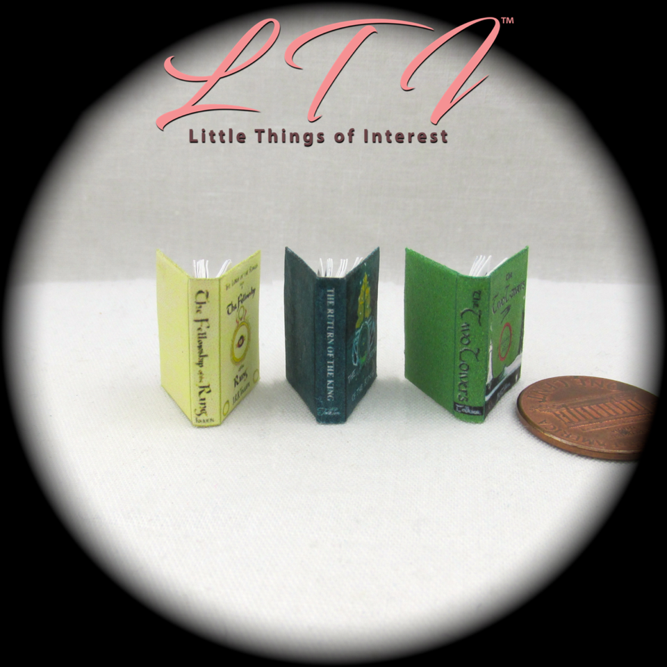 THE LORD OF THE RINGS ILLUSTRATED J.R.R. TOLKIEN (3) Book Set 1:12 ...