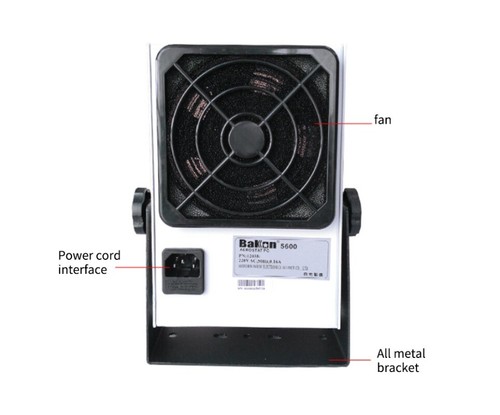 Small Anti-Static Ionizer Ion Fan Discharge Static EliminatoIonizing ...