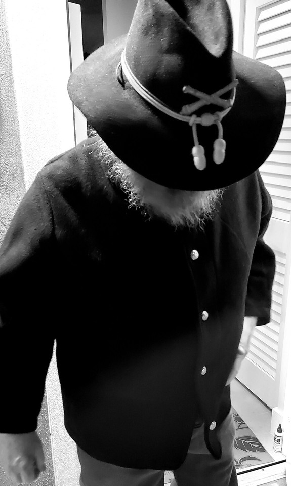 Civil War Reenactor felt Slouch hat Cross-cannon insignia Free Shipping ...